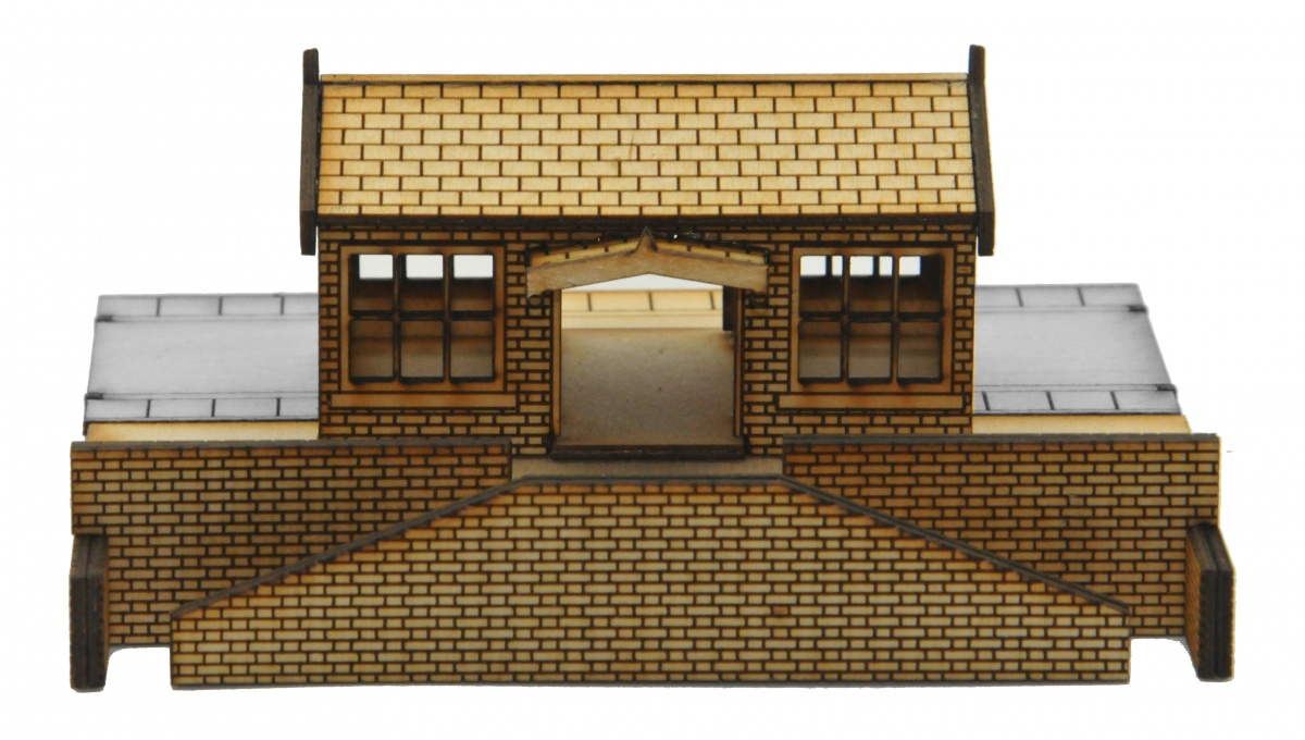 TT-ST002 Small Station Building TT:120 Gauge Laser Cut Kit ...